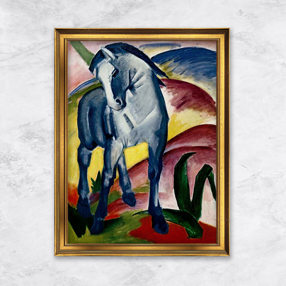 "Blaues Pferd I" | Franz Marc – Galerie Barkhau art + form